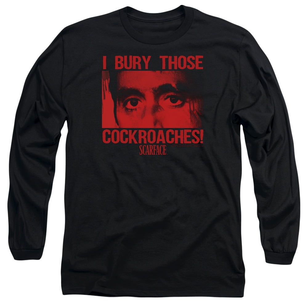 SCARFACE/COCKROACHES - L/S ADULT 18/1 - BLACK - XL - Walmart.com