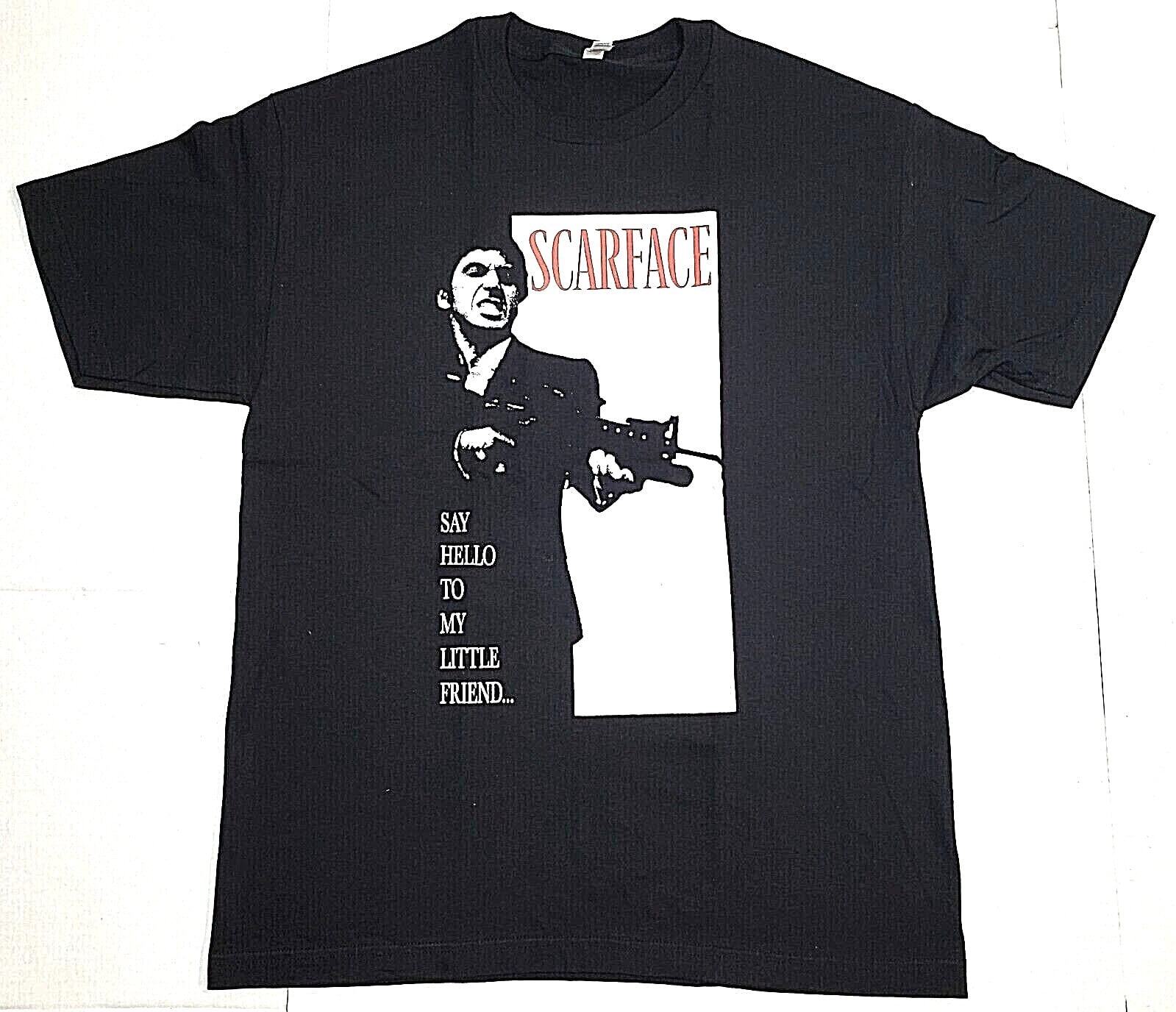 SCARFACE T-shirt Tony Montana Gangster Movie Men's Tee 100% Cotton ...