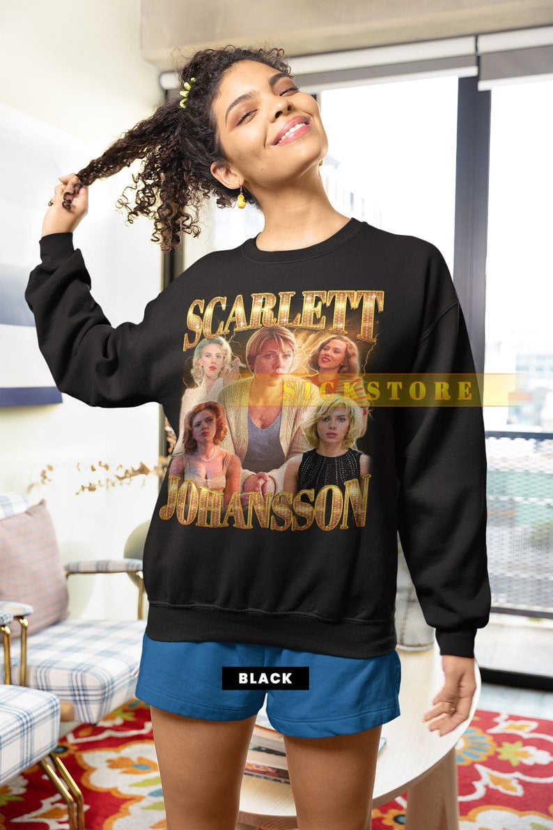 SCARLETT JOHANSSON Vintage Sweatshirt, Scarlett Johansson Homage ...