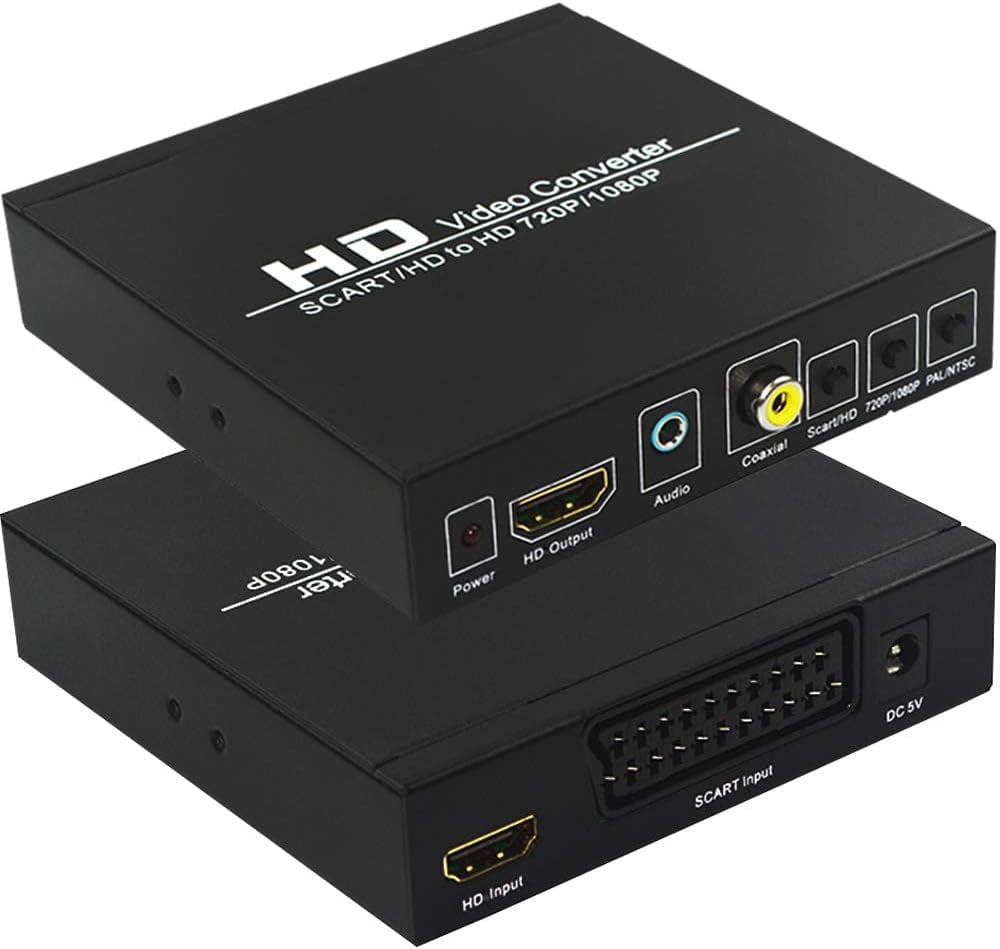 SCART to HDMI, Scart Converter Video Audio Box, HD Video Converter ...