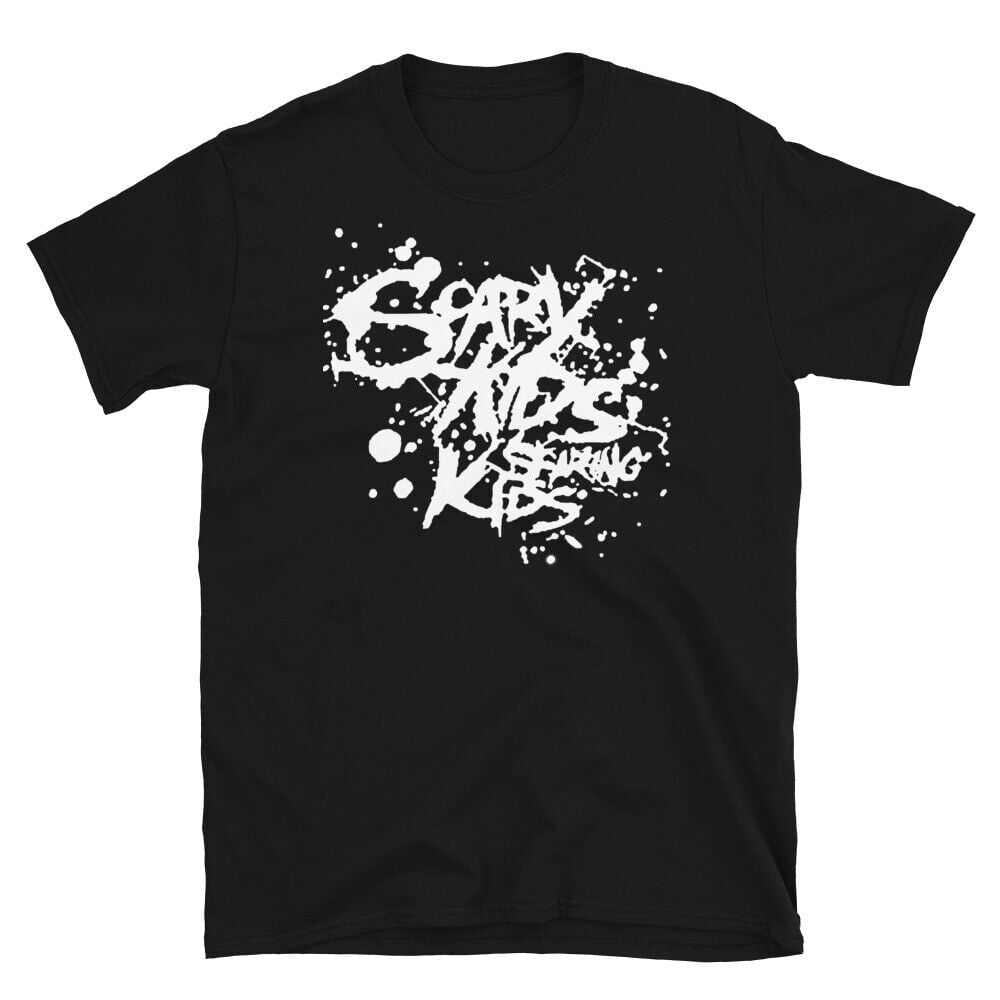 SCARY KIDS SCARING KIDS White Splatter Logo Emo Screamo Band T-Shirt ...