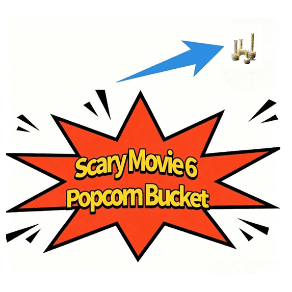 SCARY MOVIE 6 Popcorn Bucket, Decorative Reusable Candy and Snack ...
