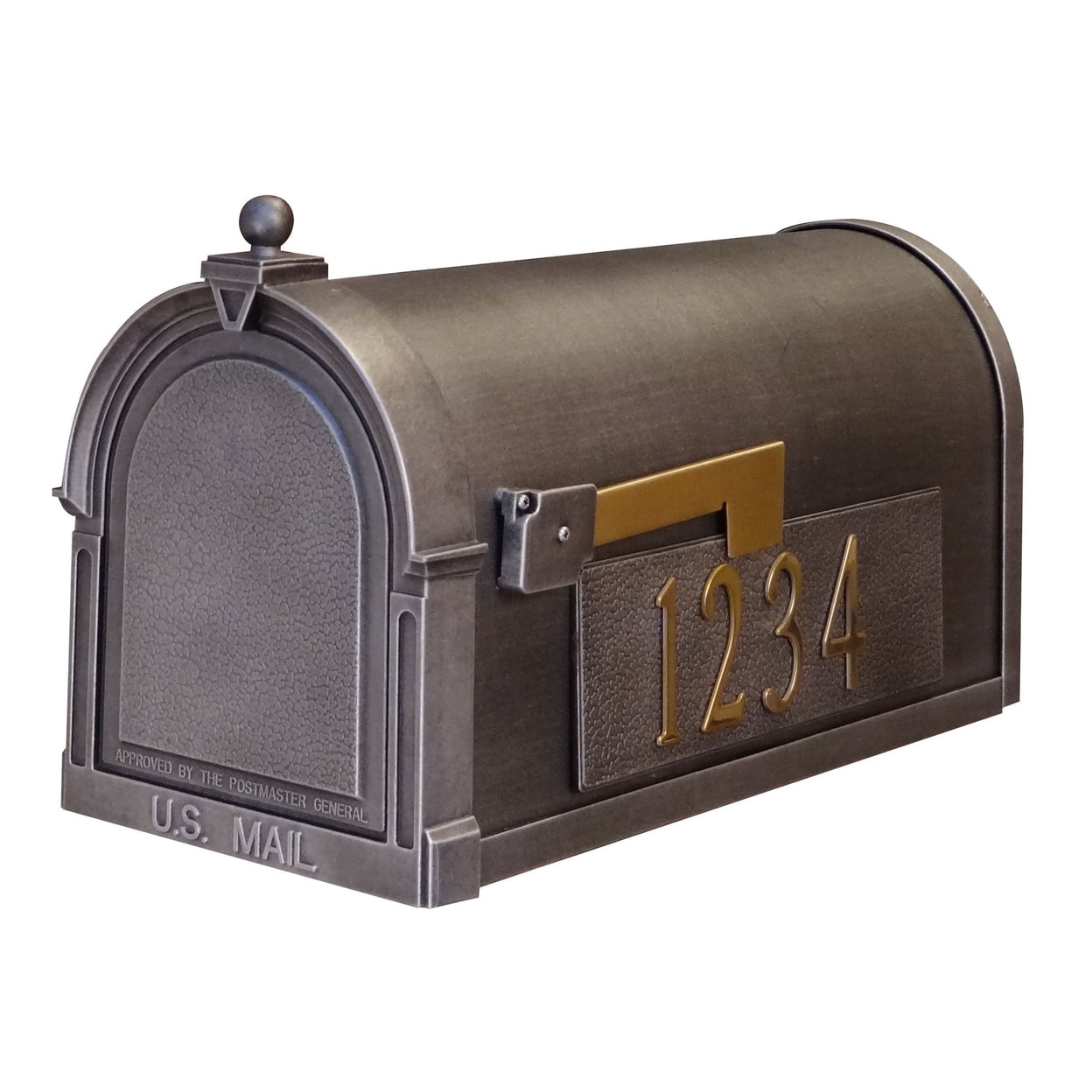 SCB-1015-MP-SW Berkshire Curbside Mailbox with Side Numbers - Swedish ...