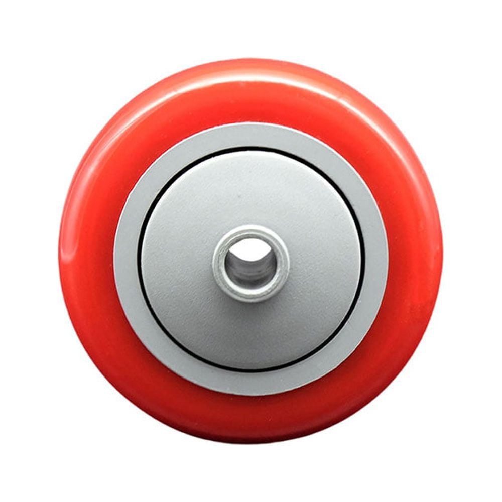 SCC - 3" Red Poly on Polyolefin Wheel Only - 3/8" Bore - 300 lbs ...
