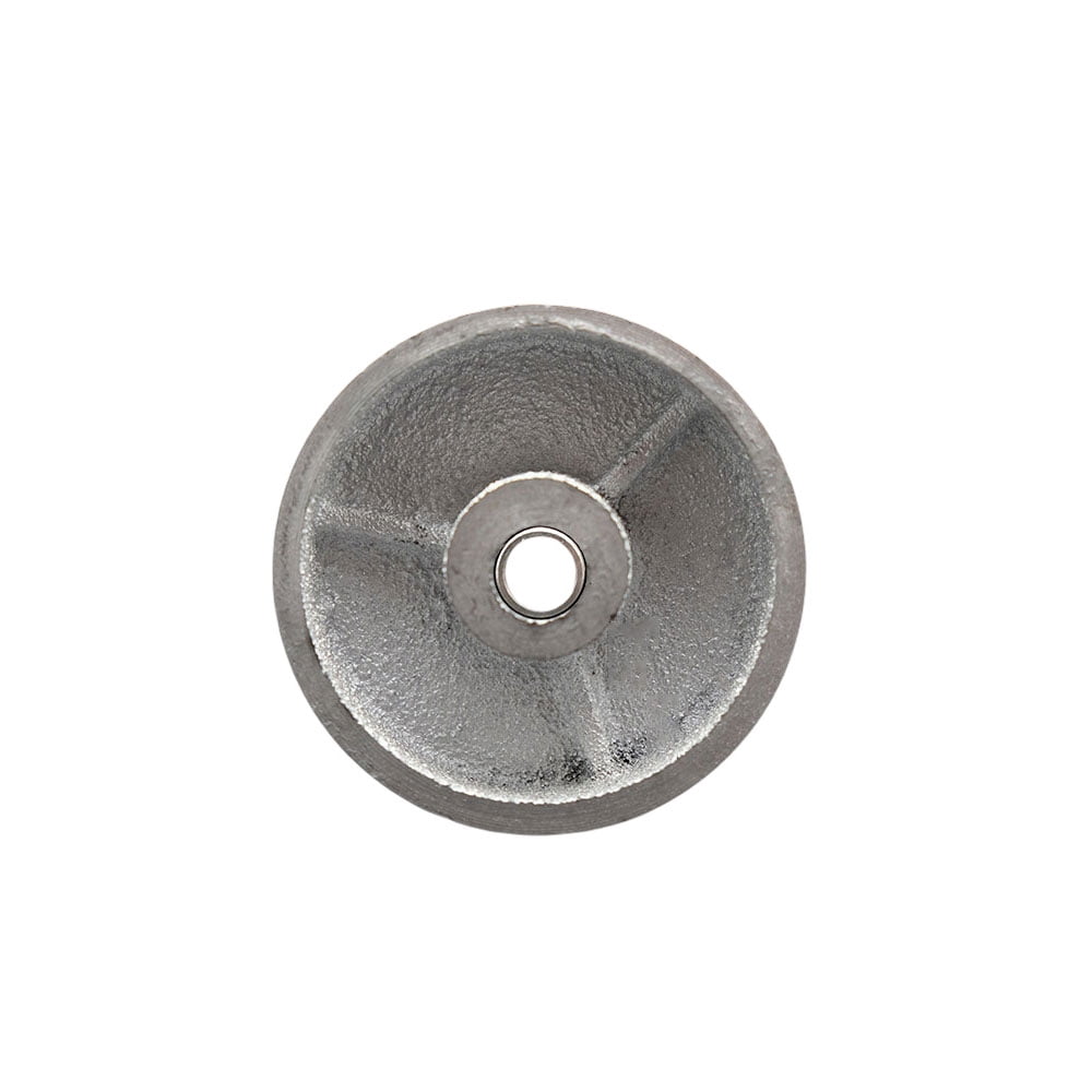 SCC - 3" Semi Steel Cast Iron Wheel Only - 3/8" Bore - 350 lbs Capacity ...