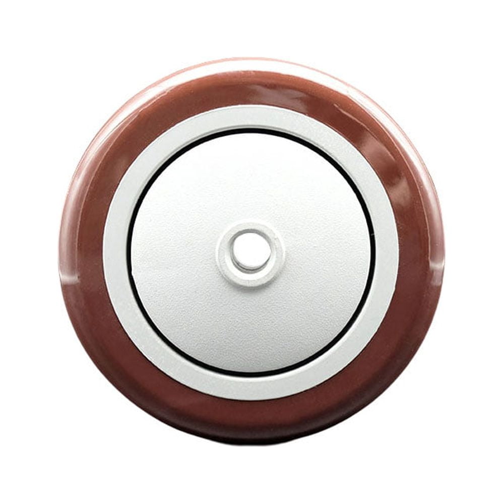 SCC - 4" Maroon Poly on Polyolefin Wheel Only - 3/8" Bore - 350 lbs ...