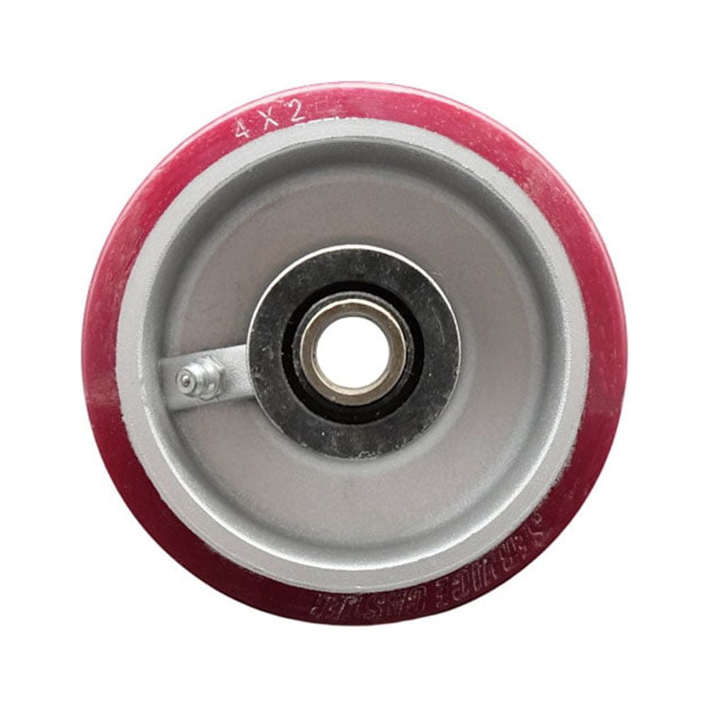 SCC-4" Poly on Aluminum Wheel Only w/Roller Bearing - 1/2" Bore-800 lbs ...