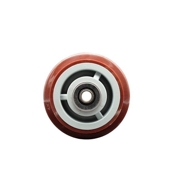 SCC - 4" Poly on Polyolefin Wheel Only w/Roller Bearing - 1/2" Bore-500 ...