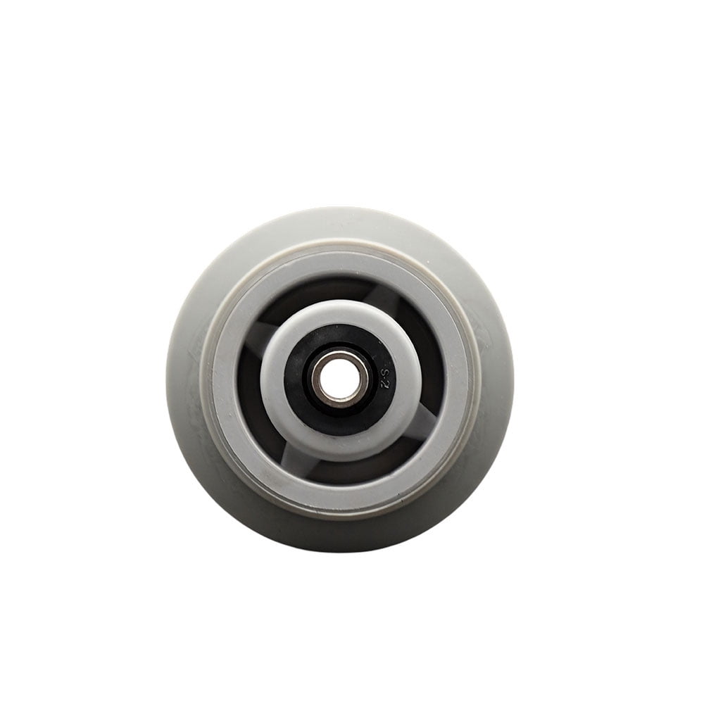 SCC-5" Thermoplastic Rubber Flat Tread Wheel Only w/Roller Bearing-350 ...