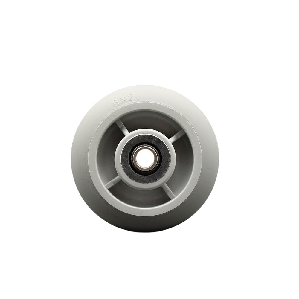 SCC-6" Thermoplastic Rubber Donut Tread Wheel Only w/Roller Bearing-500 ...