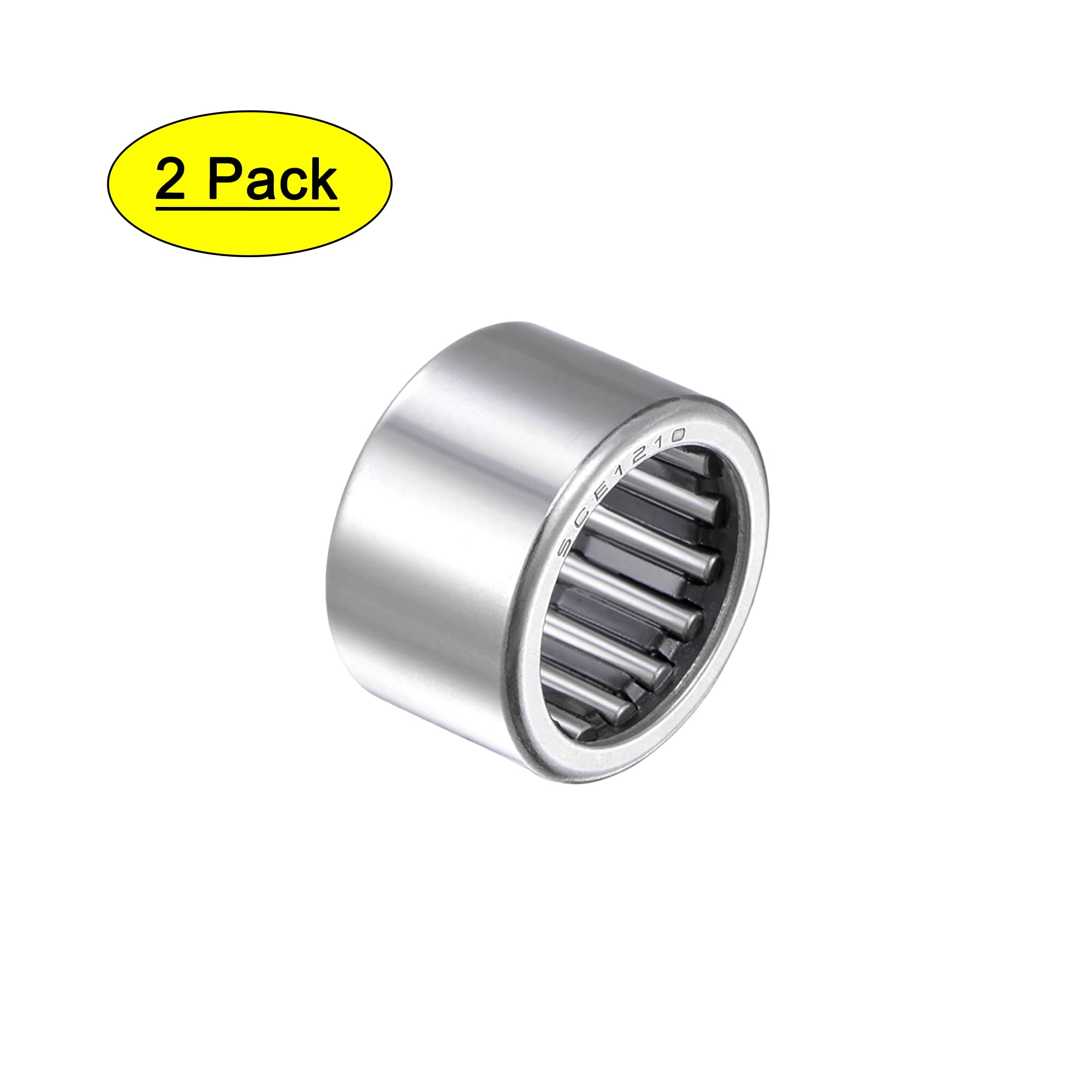 SCE1210 Needle Roller Bearings, Drawn Cup Open End, 3/4" I.D. 1" OD 5/8 ...