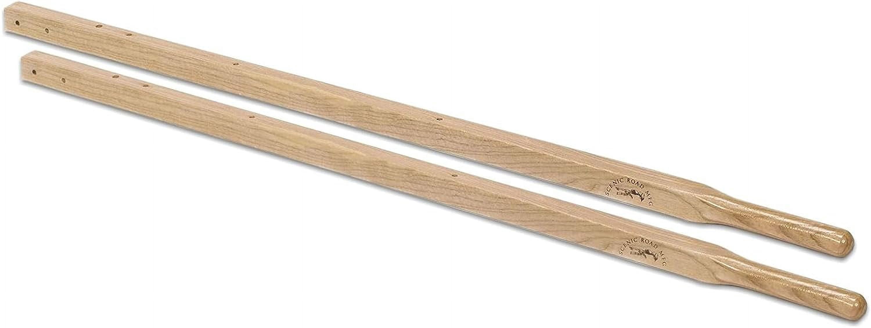 SCENIC ROAD Replacement Wheelbarrow Handles, American Red Oak, Fits ...