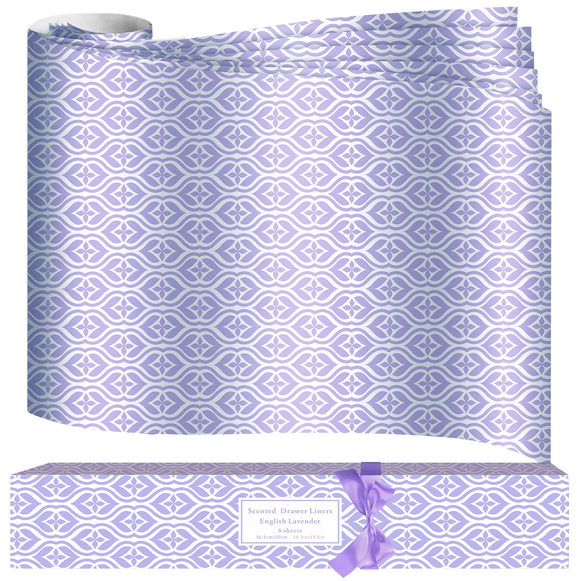 SCENTORINI, Lavender Scented Drawer Liners, 15 Sheets, 14.3x19.5 in ...