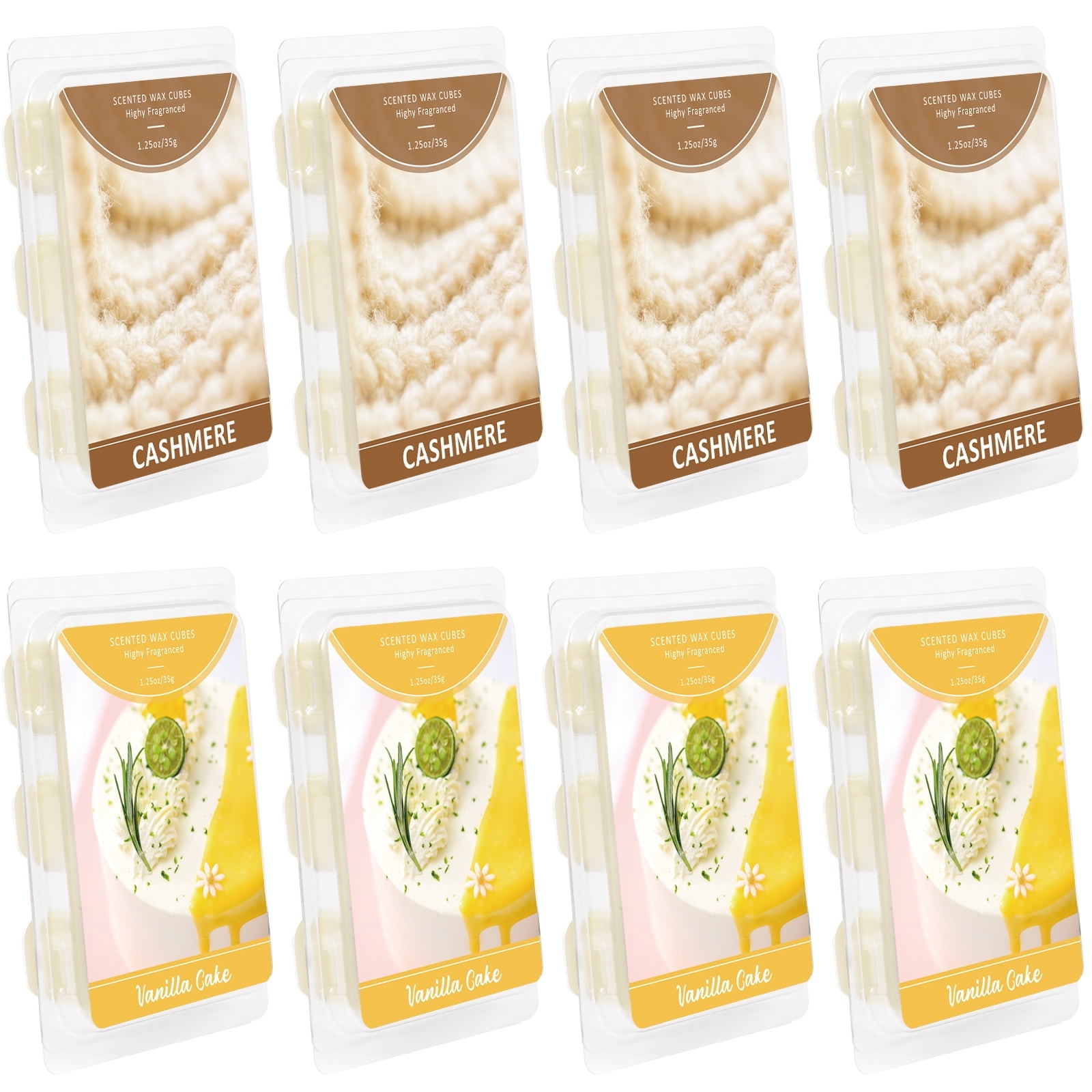 SCENTORINI Fall Wax Melts, Cashmere&Vanilla Cake Scented Wax Cubes for ...