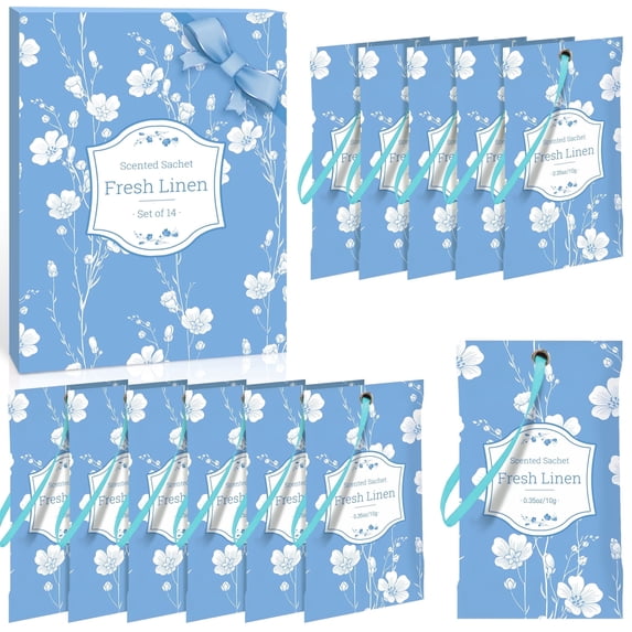 SCENTORINI, Home Fragrance Sachets, Linen Scented, 14 Pack - Walmart.com