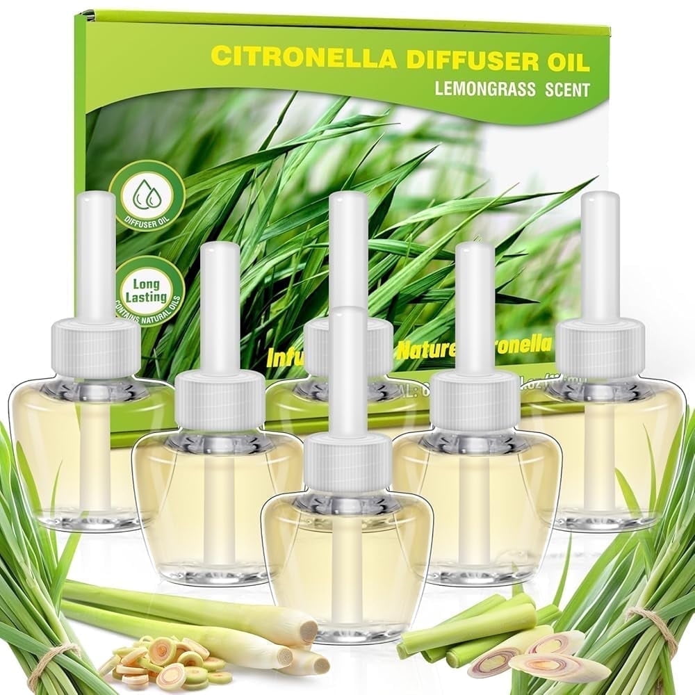 SCENTORINI Citronella Plug in Refills Air Freshener, Lemongrass ...