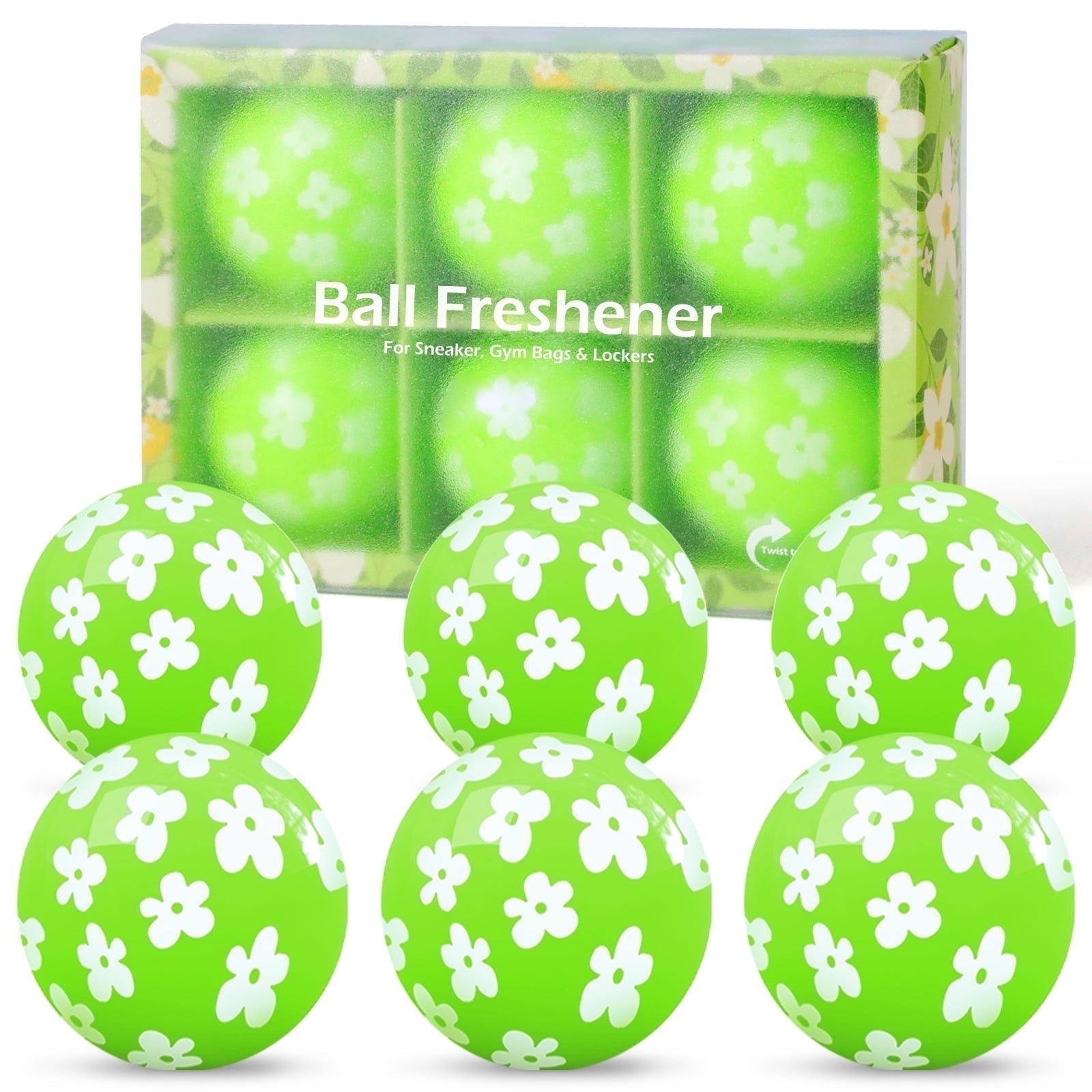 SCENTORINI Sneaker Deodorizer Balls, Jasmine Scent Shoe Odor ...
