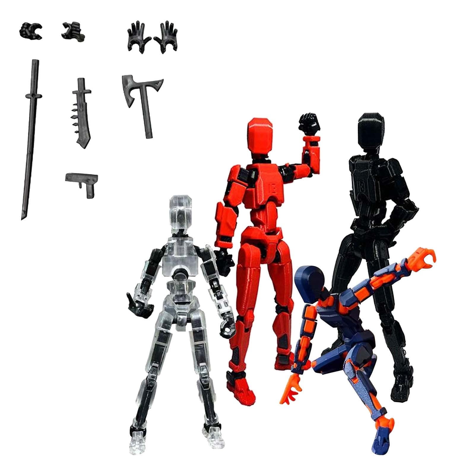 SCGSY Titan 13 Action Figure, T13 Action Figure Robot, Stikbot Toys ...