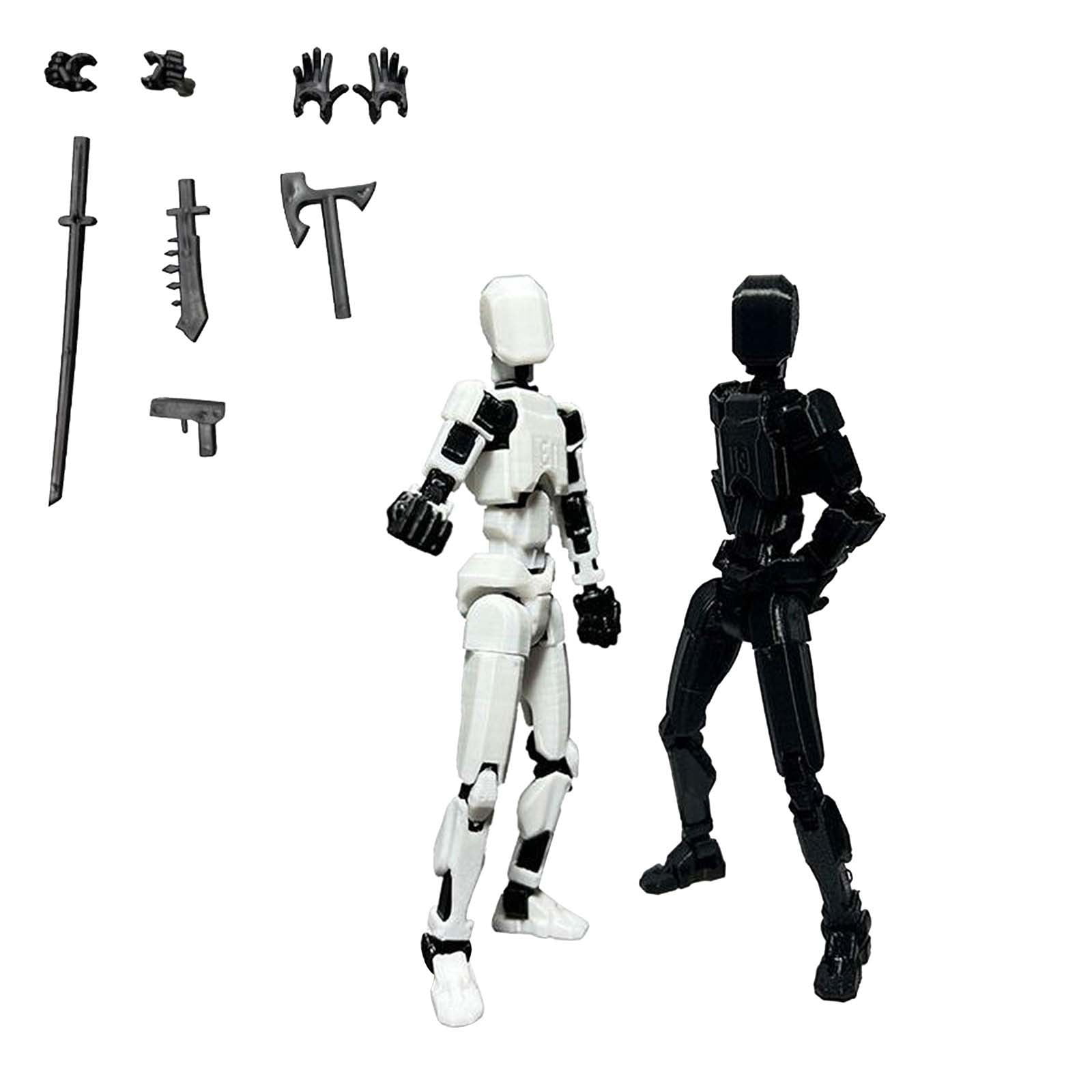 SCGSY Titan 13 Action Figure, T13 Action Figure Robot, Stikbot Toys ...