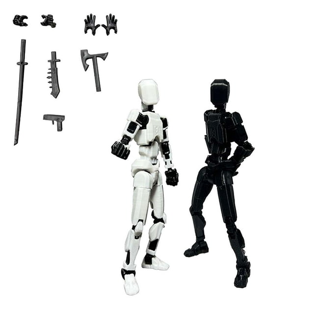 SCGSY Titan 13 Action Figure, T13 Action Figure Robot, Stikbot Toys ...