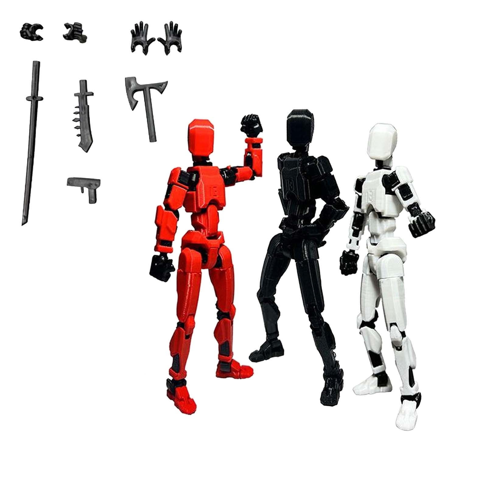SCGSY Titan 13 Action Figure, T13 Action Figure Robot, Stikbot Toys ...