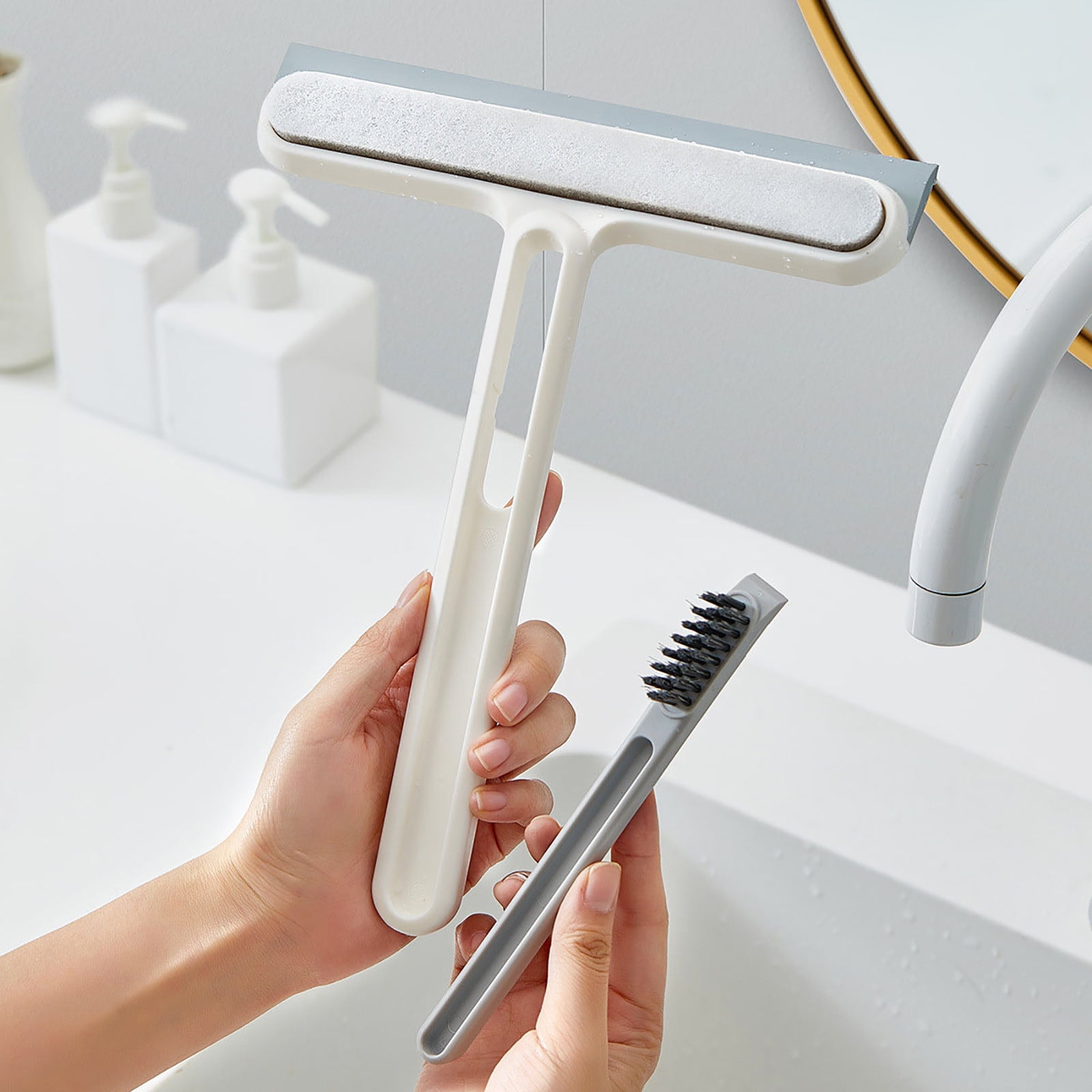 SCGSY Under 10 Clearance 3 In 1 Multi Purpose Glass Cleaning Brush With ...