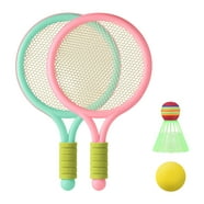 Childrens Badminton Tennis Racket Toy Set 2 in 1 Indoor Outdoor Racket ...