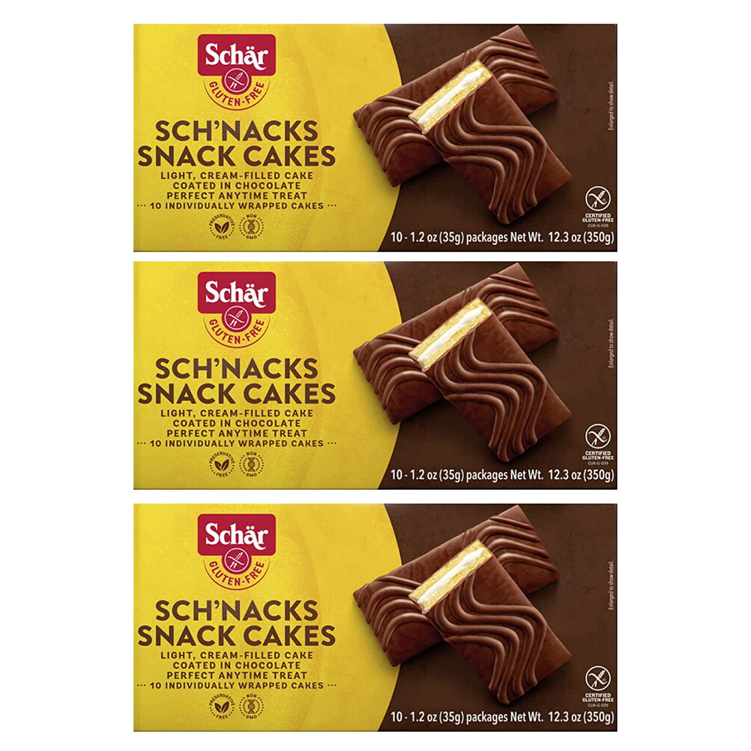 SCH'NACKS Snack Cakes Certified Gluten Free No GMO's, Wheat or ...