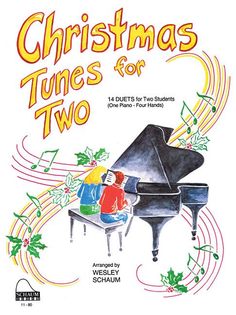 SCHAUM Christmas Tunes for Two (1 Piano, 4 Hands Level 3 Early Inter ...