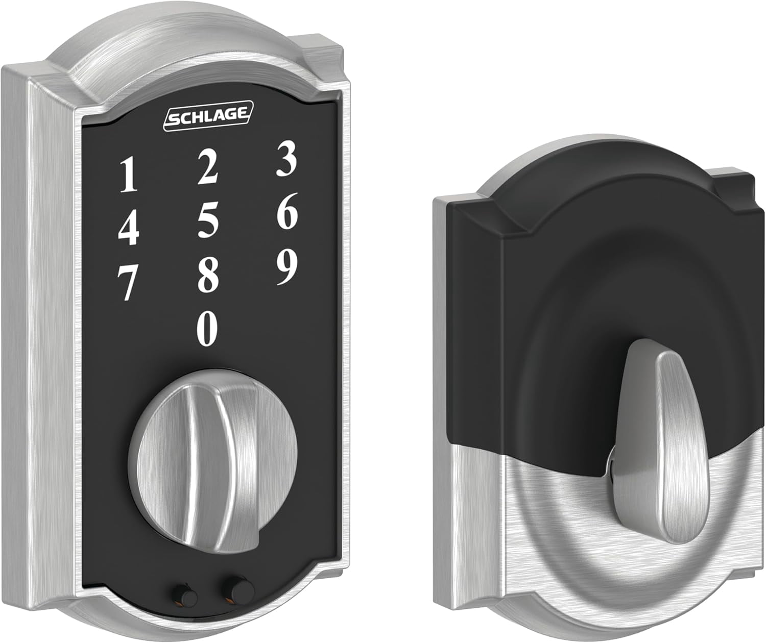 SCHLAGE BE375 CAM 626 Touch Keyless Touchscreen Electronic Deadbolt ...