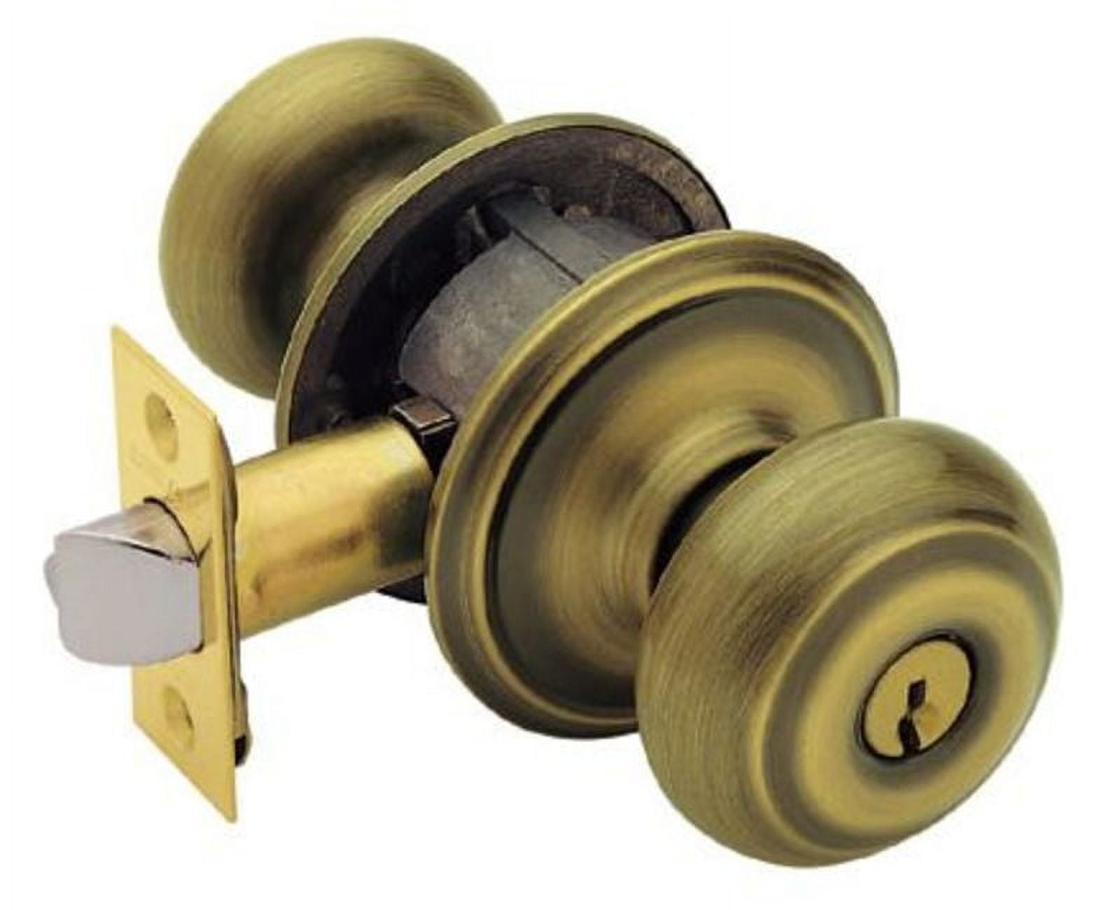 SCHLAGE Lock CO F51 GEO 609 KA4 AB Georgian Entry Lockset - Walmart.com