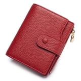 SCHLATUM Bifold Wallet for Women Genuine Leather RFID Blocking Vertical ...