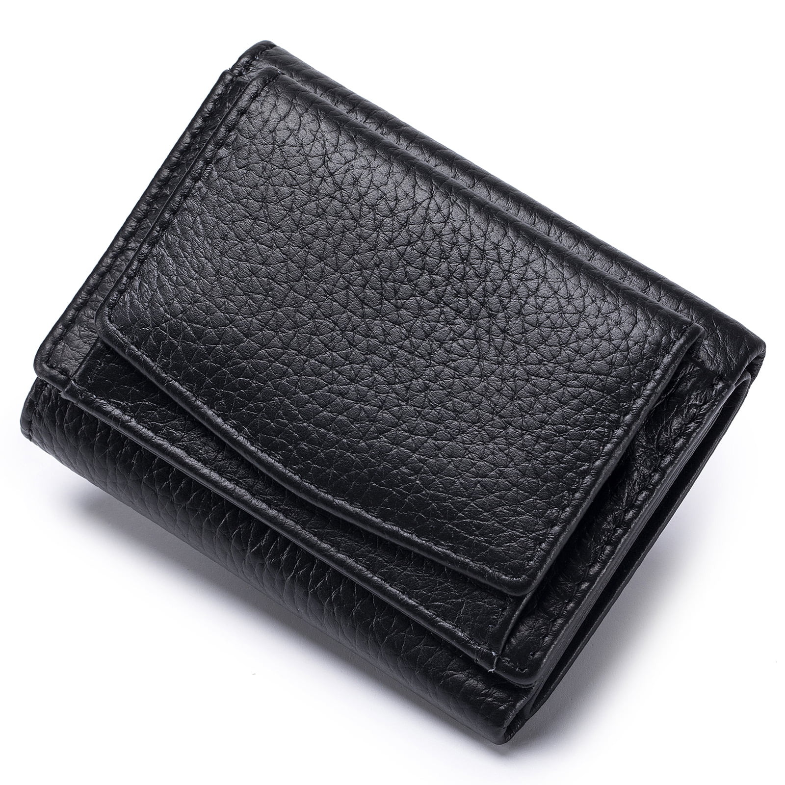 SCHLATUM Small Trifold Wallet for Women Genuine Leather RFID Blocking ...