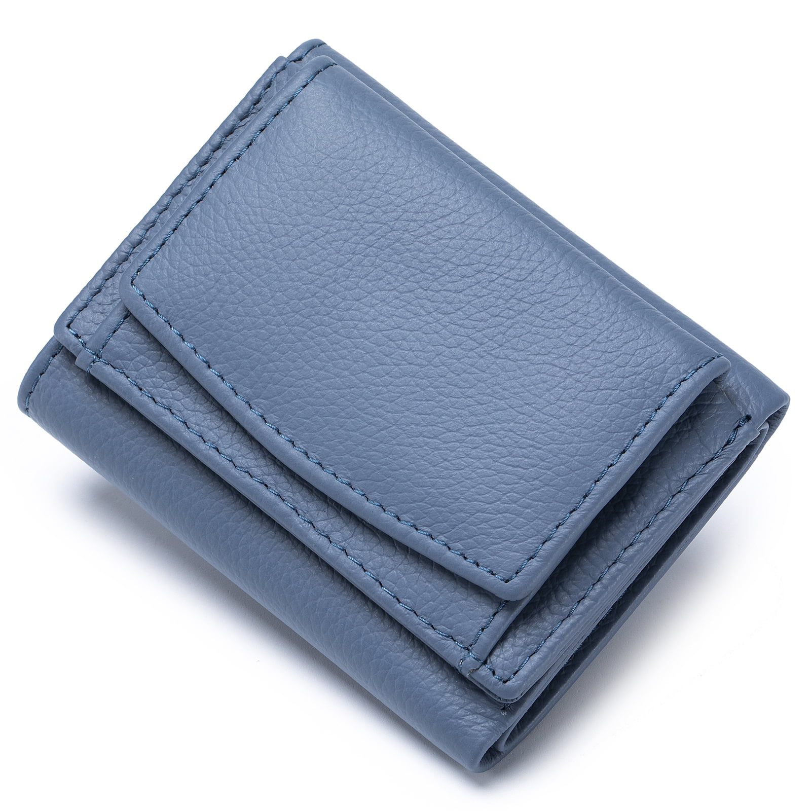 SCHLATUM Small Trifold Wallet for Women Genuine Leather RFID Blocking ...