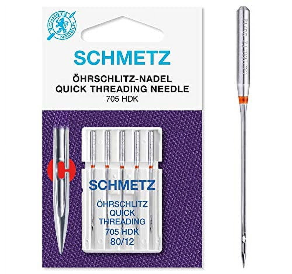 SCHMETZ Quick Self-Threading Machine Needles - Size 12/80 - 25/Pkg - Walmart.com