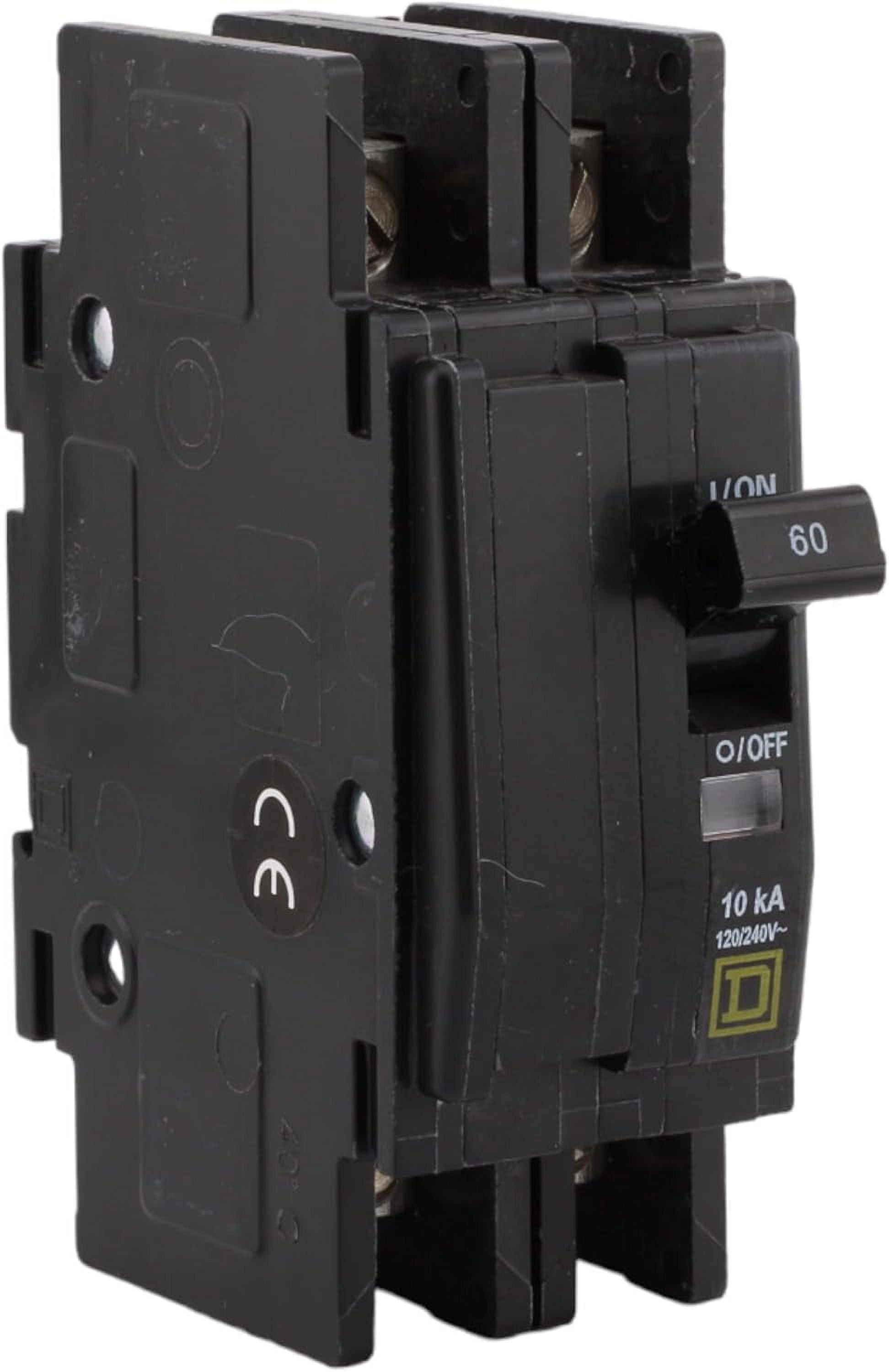 SCHNEIDER ELECTRIC Miniature Circuit Breaker 120/240-Volt 60-Amp QOU260 ...