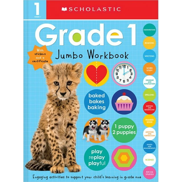 SCHOLASTIC: First Grade Jumbo Workbook: Scholastic Early Learners ...