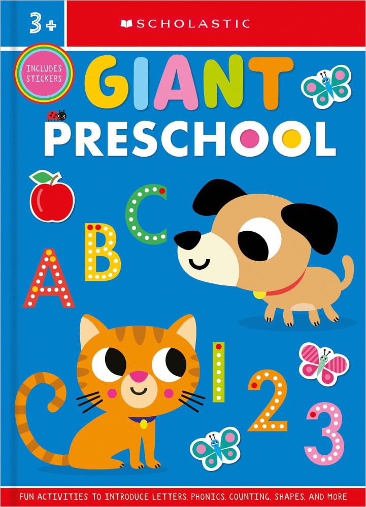 Scholastic Preschool Workbook Early Learners Phonics, Counting, Shapes ...