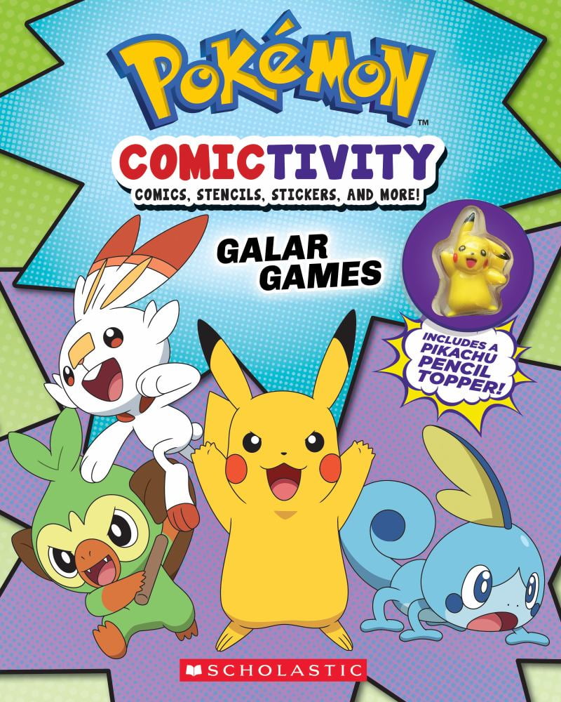 SCHOLASTIC: Pokémon Comictivity: Activity Book with Comics, Stencils ...