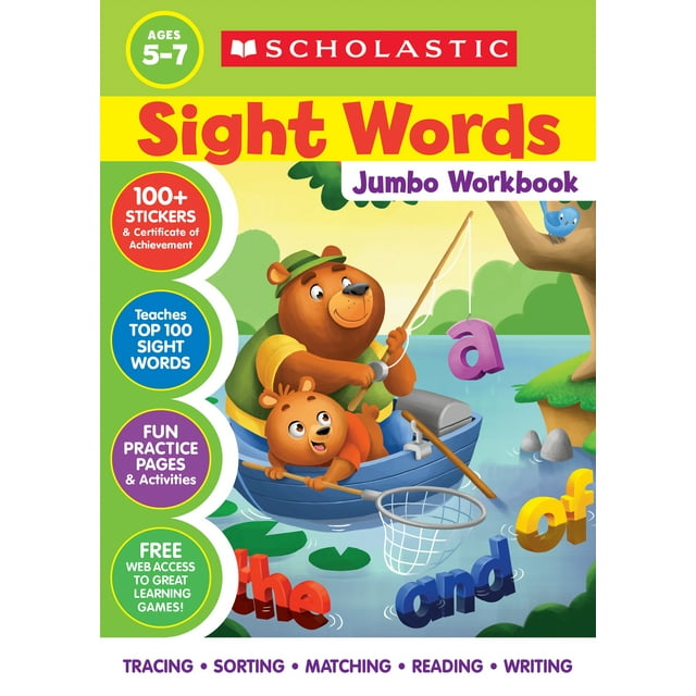 SCHOLASTIC: Scholastic Sight Words Jumbo Workbook (Paperback) - Walmart.com