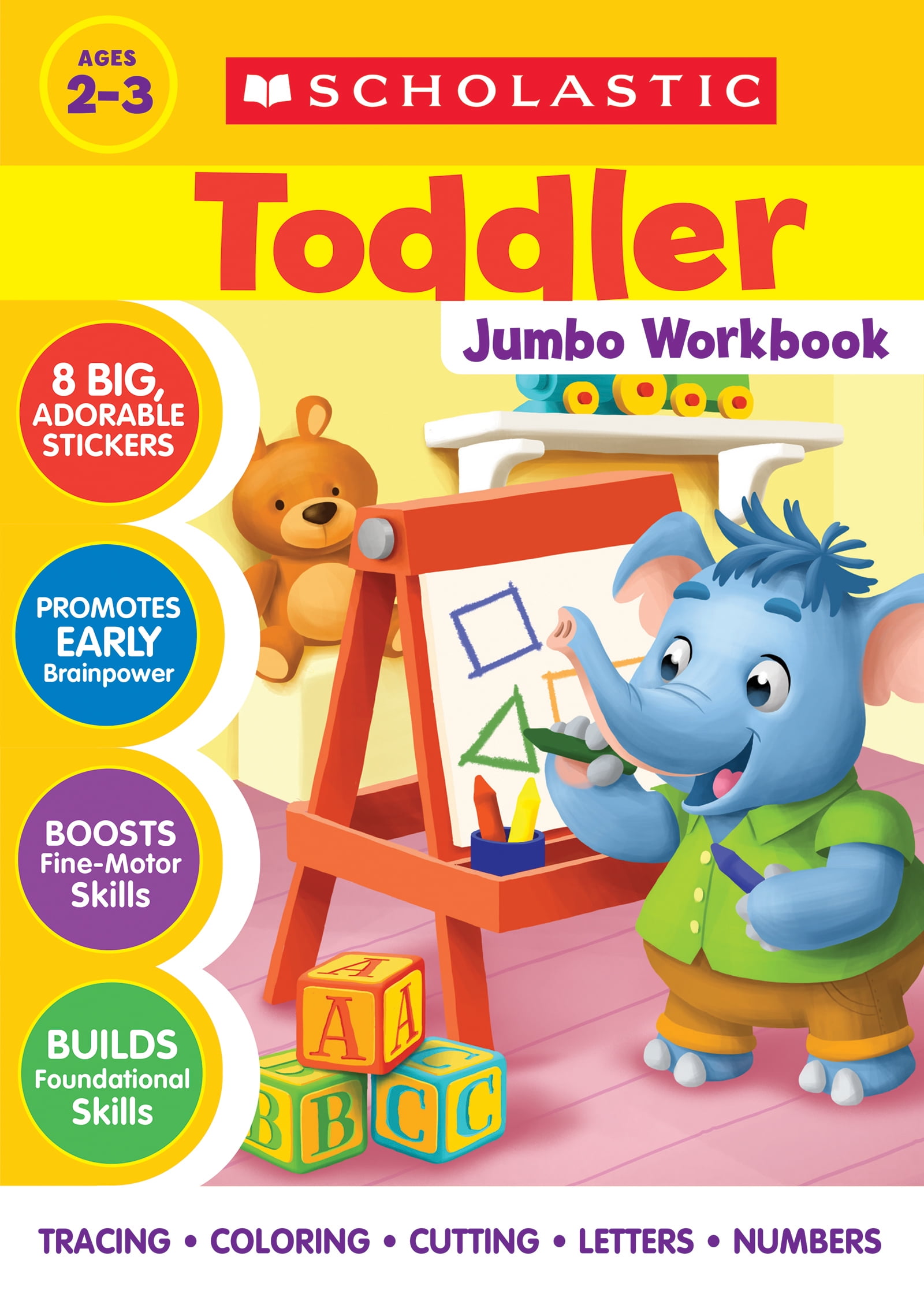 SCHOLASTIC: Scholastic Toddler Jumbo Workbook (Paperback) - Walmart.com