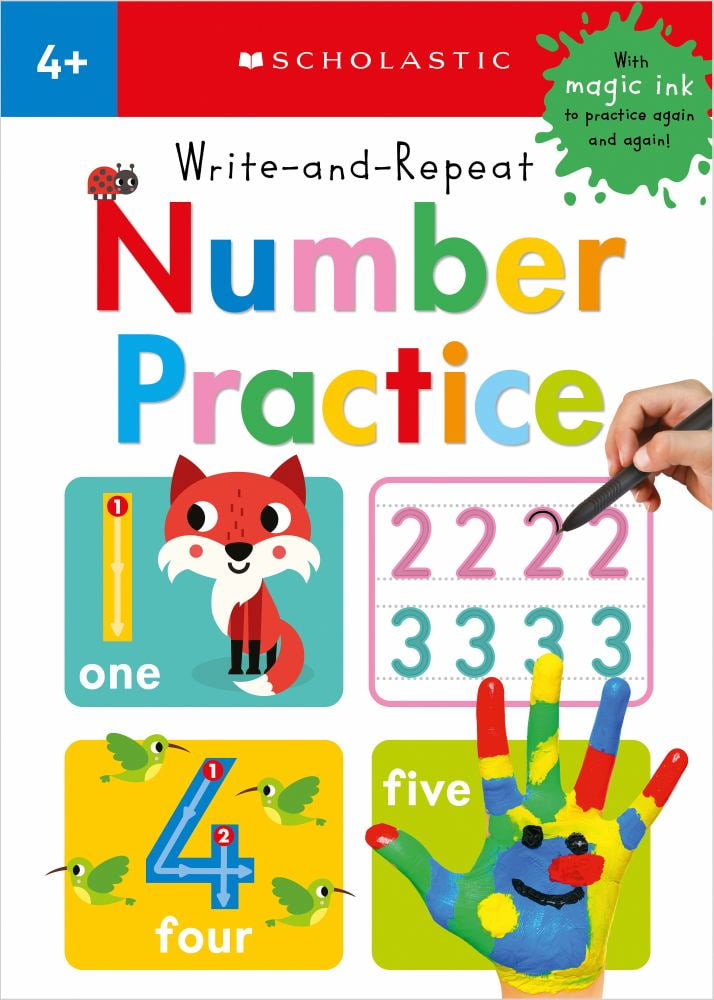 SCHOLASTIC: Write-And-Repeat Number Practice: Scholastic Early Learners ...