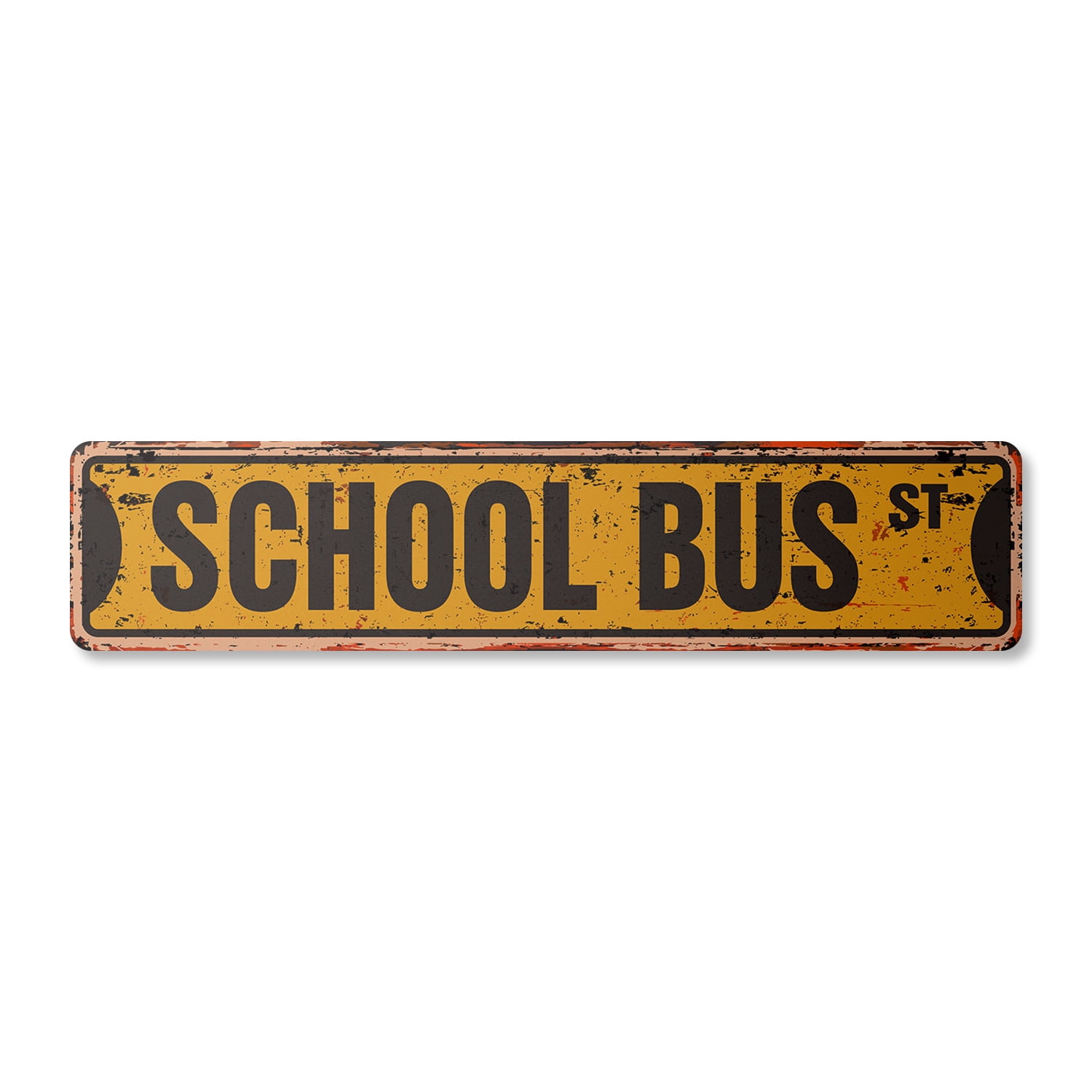 SCHOOL BUS Vintage Plastic Street Sign driver student stop | Indoor ...