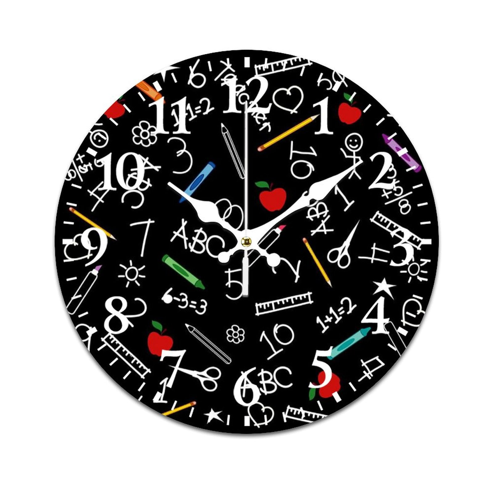SCHOOL EDUCATION Wall Clock Modern Design Clocks Wall Hanging Home ...
