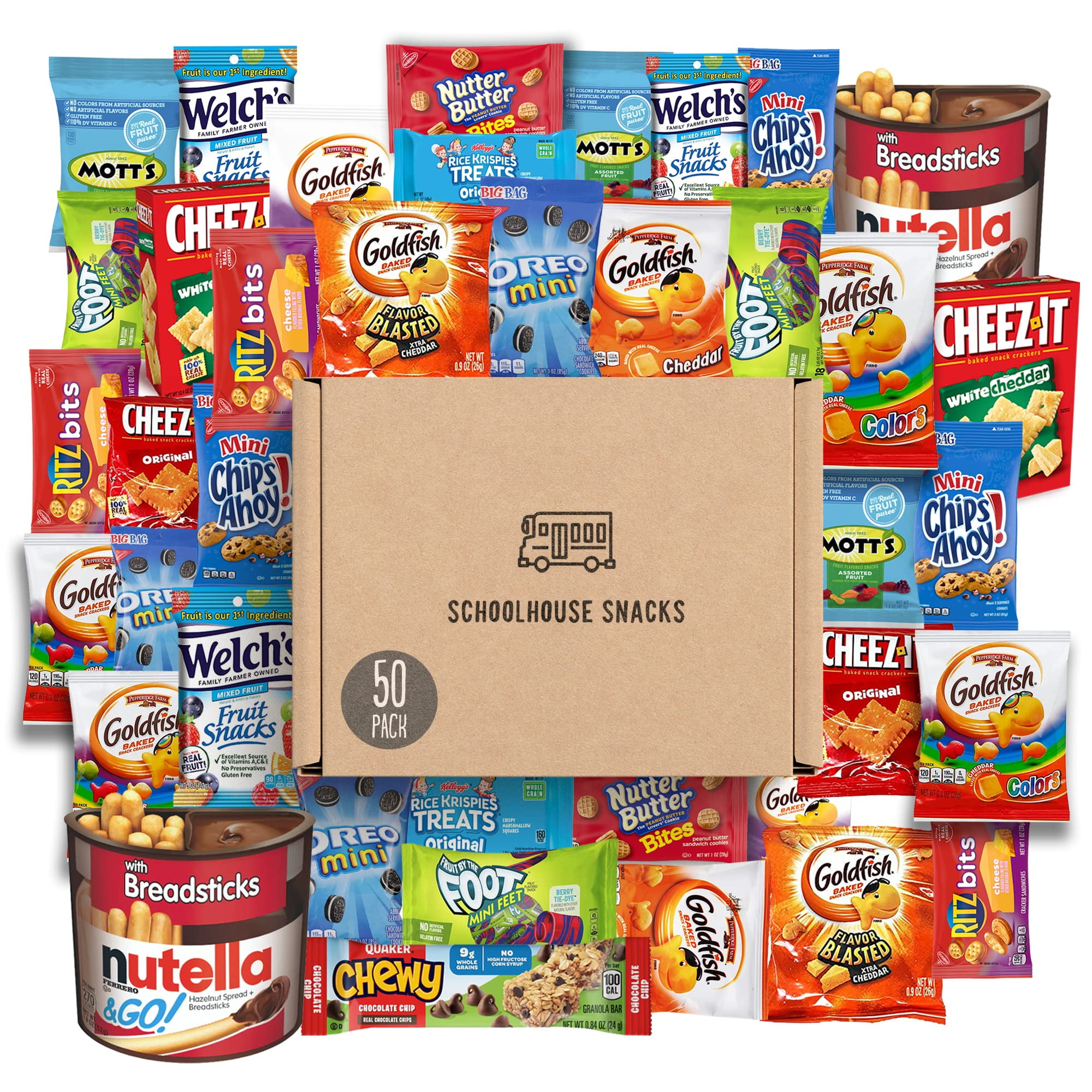 SCHOOLHOUSE SNACKS - Snacks AKF18 for Kids (50 Count) | for Kids with ...