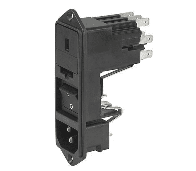 SCHURTER KG10.6101.105, AC Power Entry Modules SNAP-IN 2-POLE PROT ...