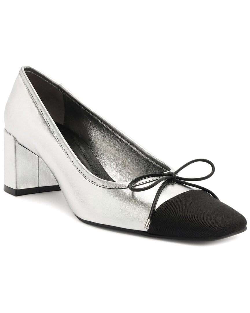 SCHUTZ Arissa Block Leather Pump, 7, Black - Walmart.com