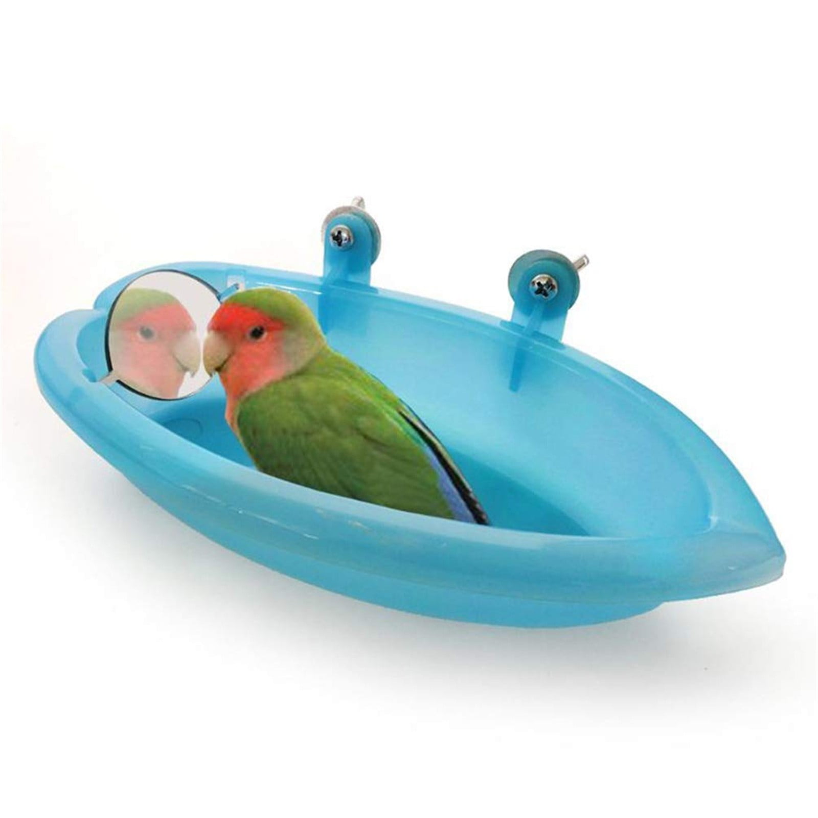SCHUYU Bird Baths Tub with MirrorFor Cage, Parrot Birdbath Shower ...