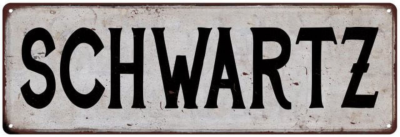 SCHWARTZ Vintage Look Rustic Chic Metal Sign 6x18 106180036865 ...