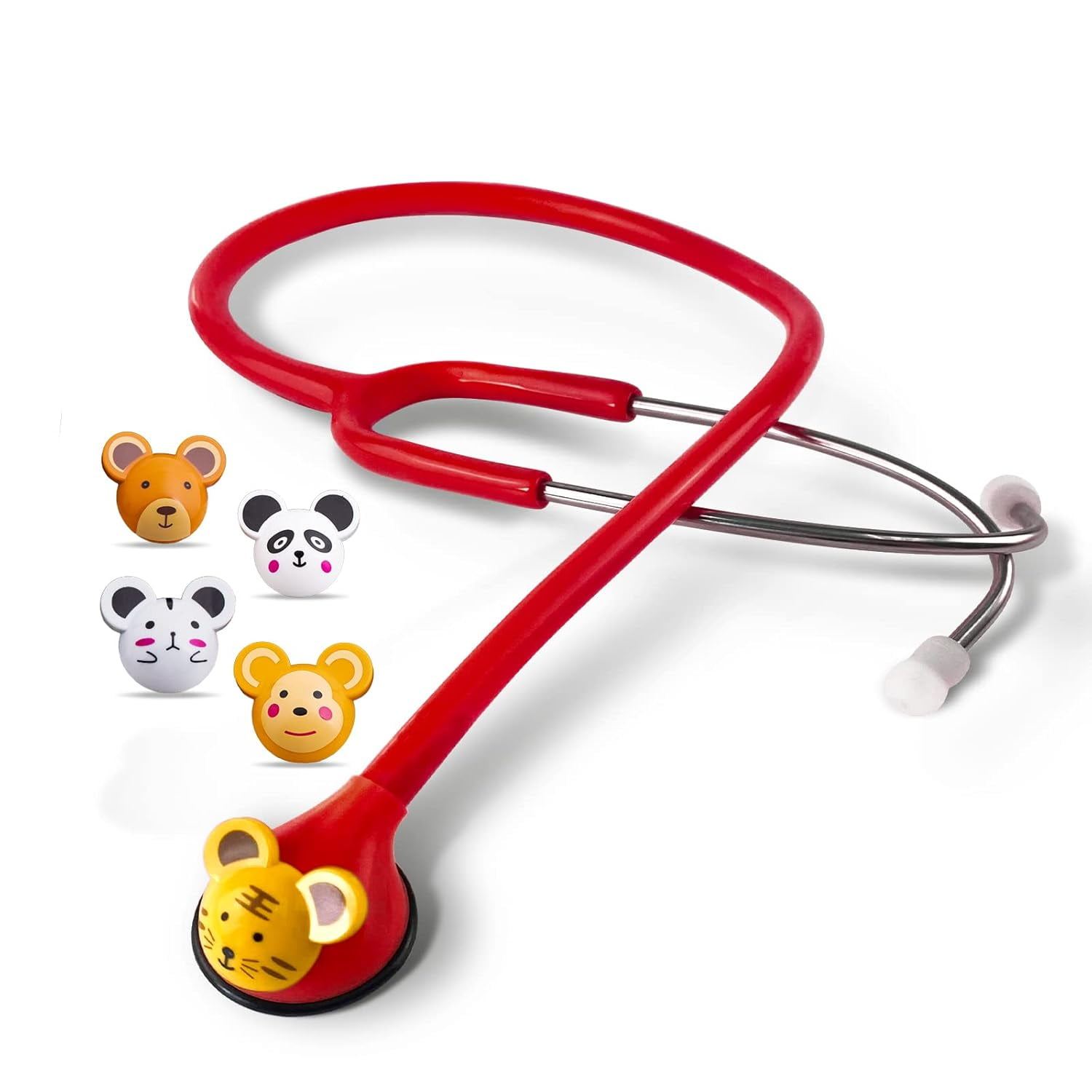SCIAN Real Working Stethoscope - 5 Interchangeable Cartoon Heads ...